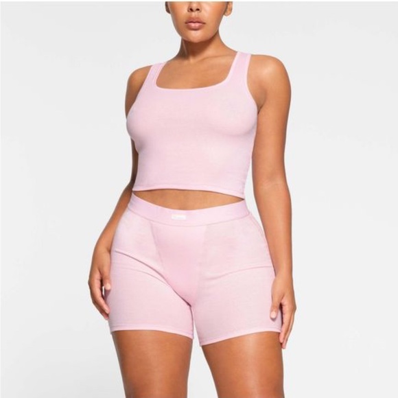 SKIMS | Tops | Pink Ribbed Tank Skims Cherry Blossom Tank Medium | Poshmark